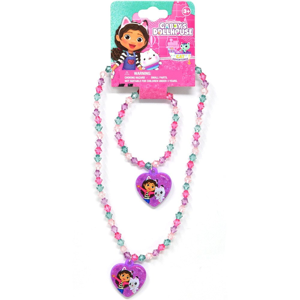 Gabby's Dollhouse Necklace & Bracelet Set Hanging 2 Asstd.- 12 set ...