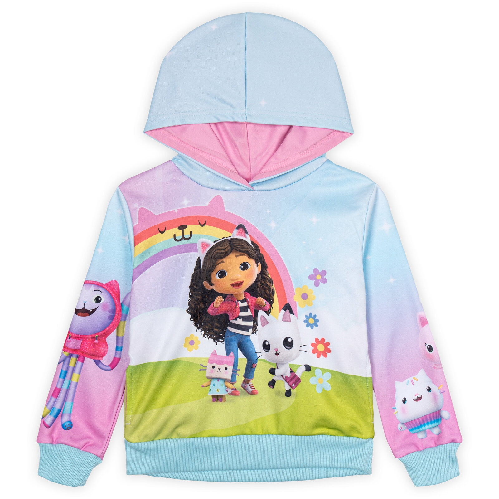 Gabby's Dollhouse Pandy Paws Catrat fleece hoodie Toddler–Big Kid ...