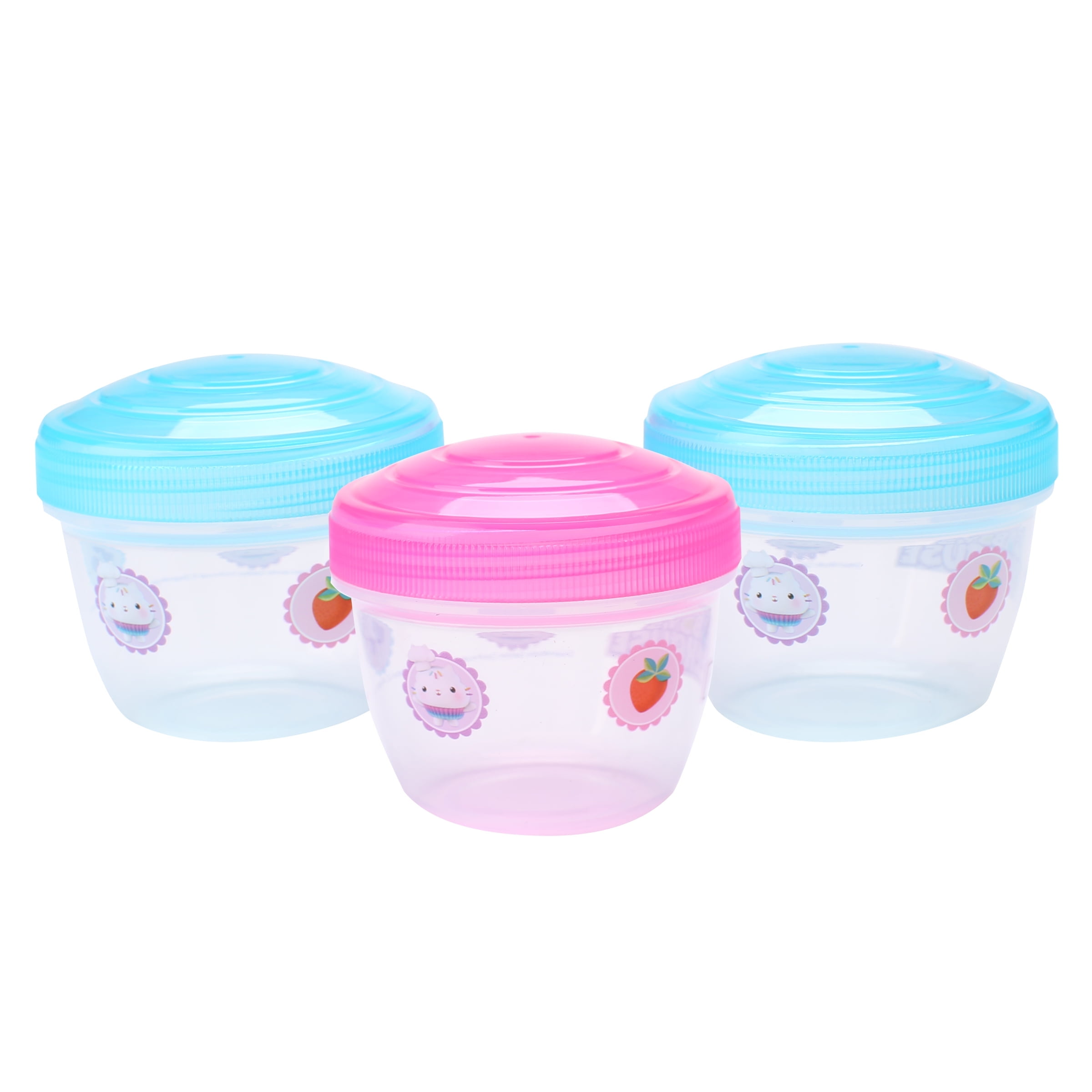 Gabby’s Dollhouse Snack Containers for Kids - BPA Free Plastic - 3 Pack ...