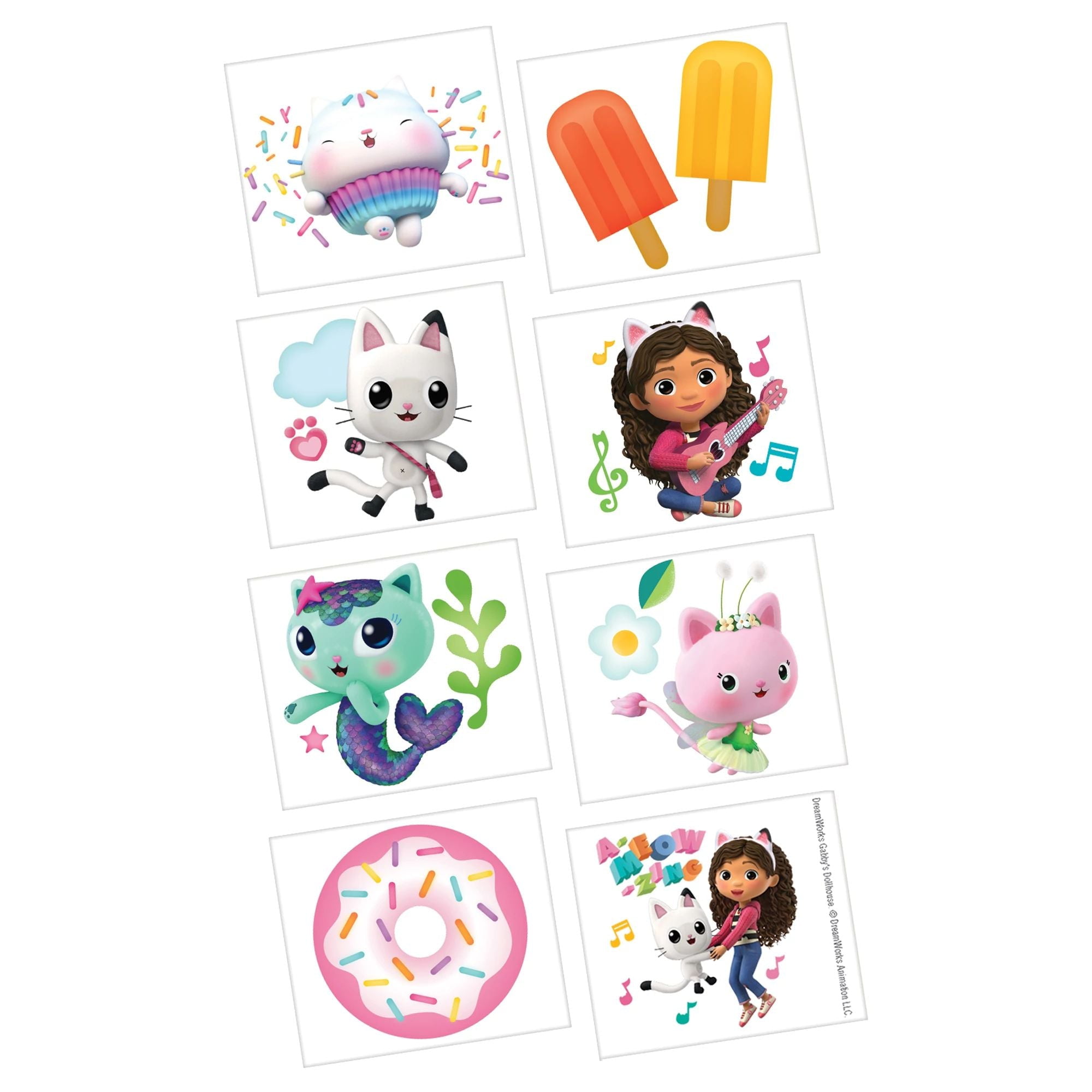 Gabby's Dollhouse Tattoos, 8ct - Walmart.com