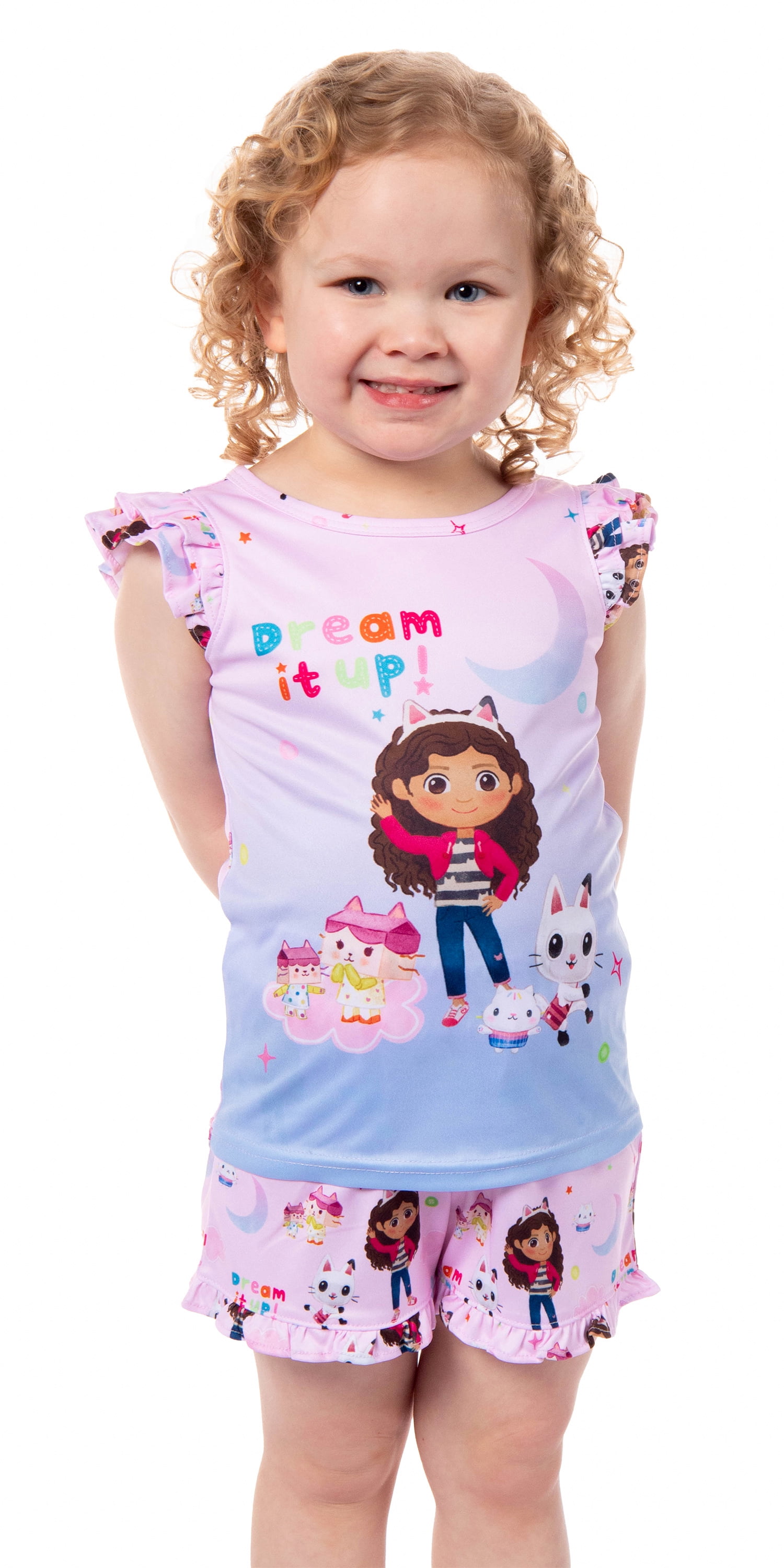 Gabby's Dollhouse Toddler Girls' Dream It Up Sleep 2-Piece Pajama ...