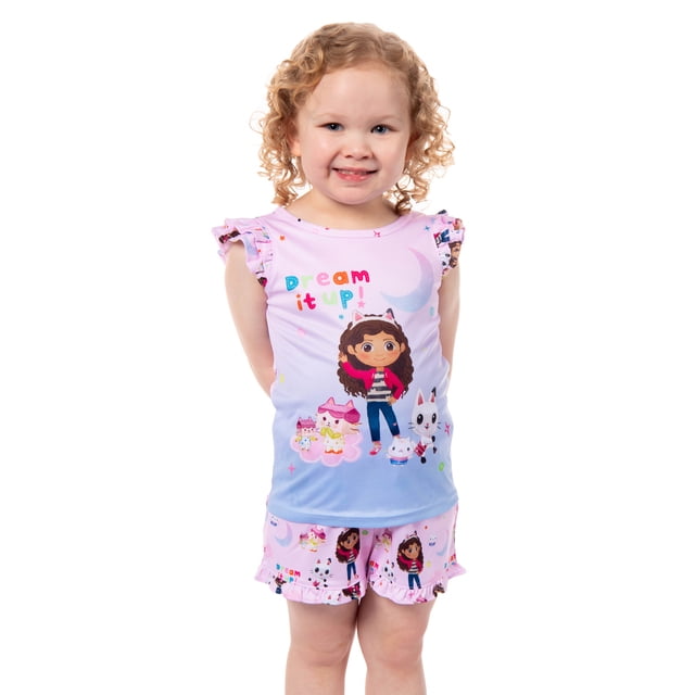 Gabby's Dollhouse Toddler Girls' Dream It Up Sleep Pajama Sleep Set ...