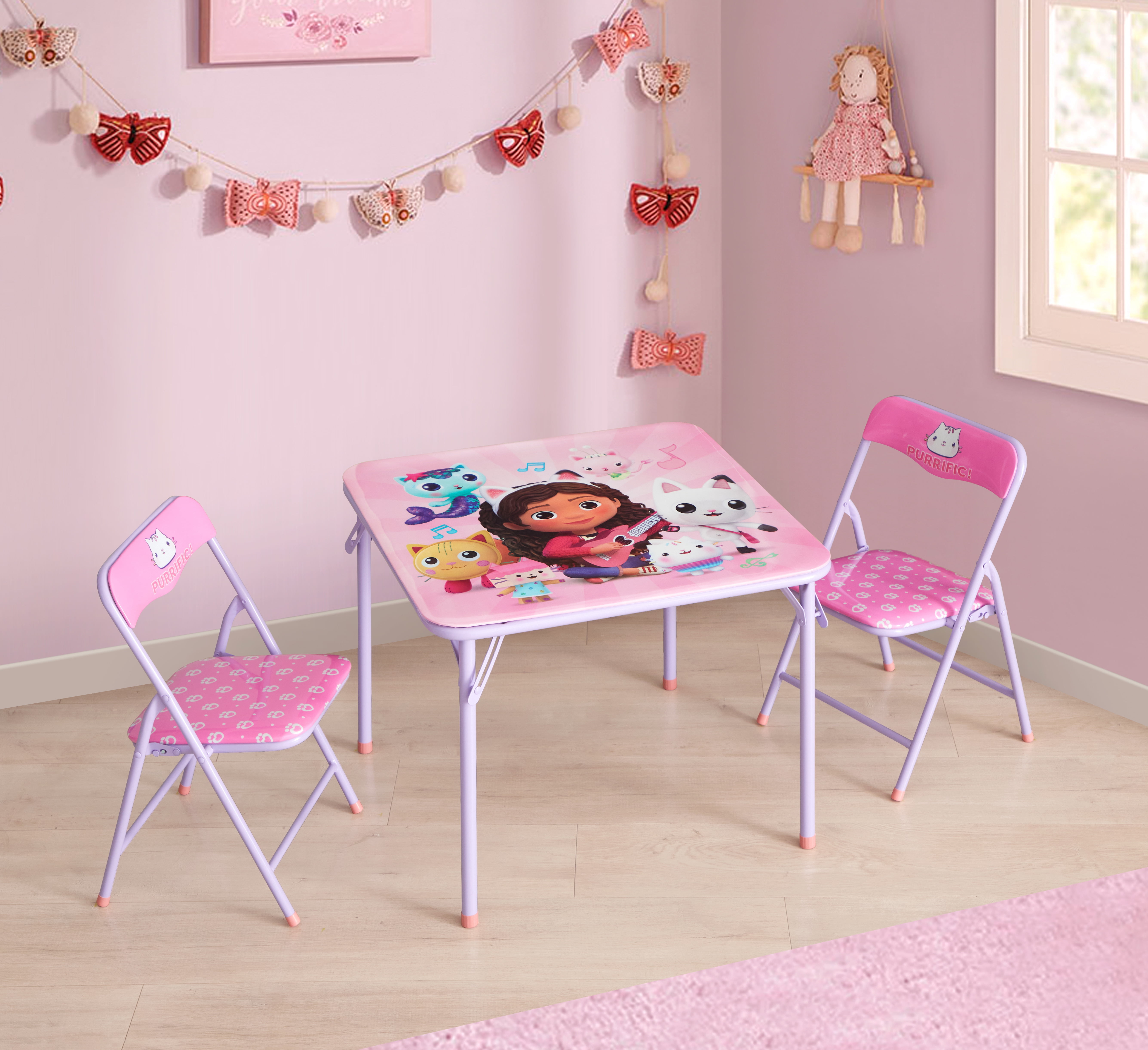 Gabbys Dollhouse 3 Piece Table and Chair Set - Walmart.com