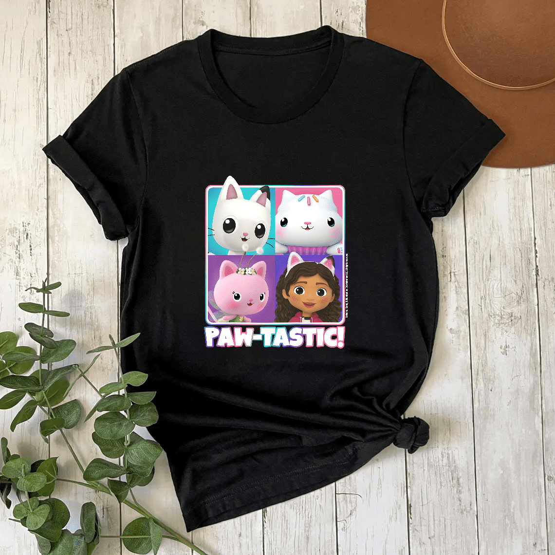 Gabbys Dollhouse Funny Kids Cartoon Paws Tastic Box Up Graphic Unisex T ...