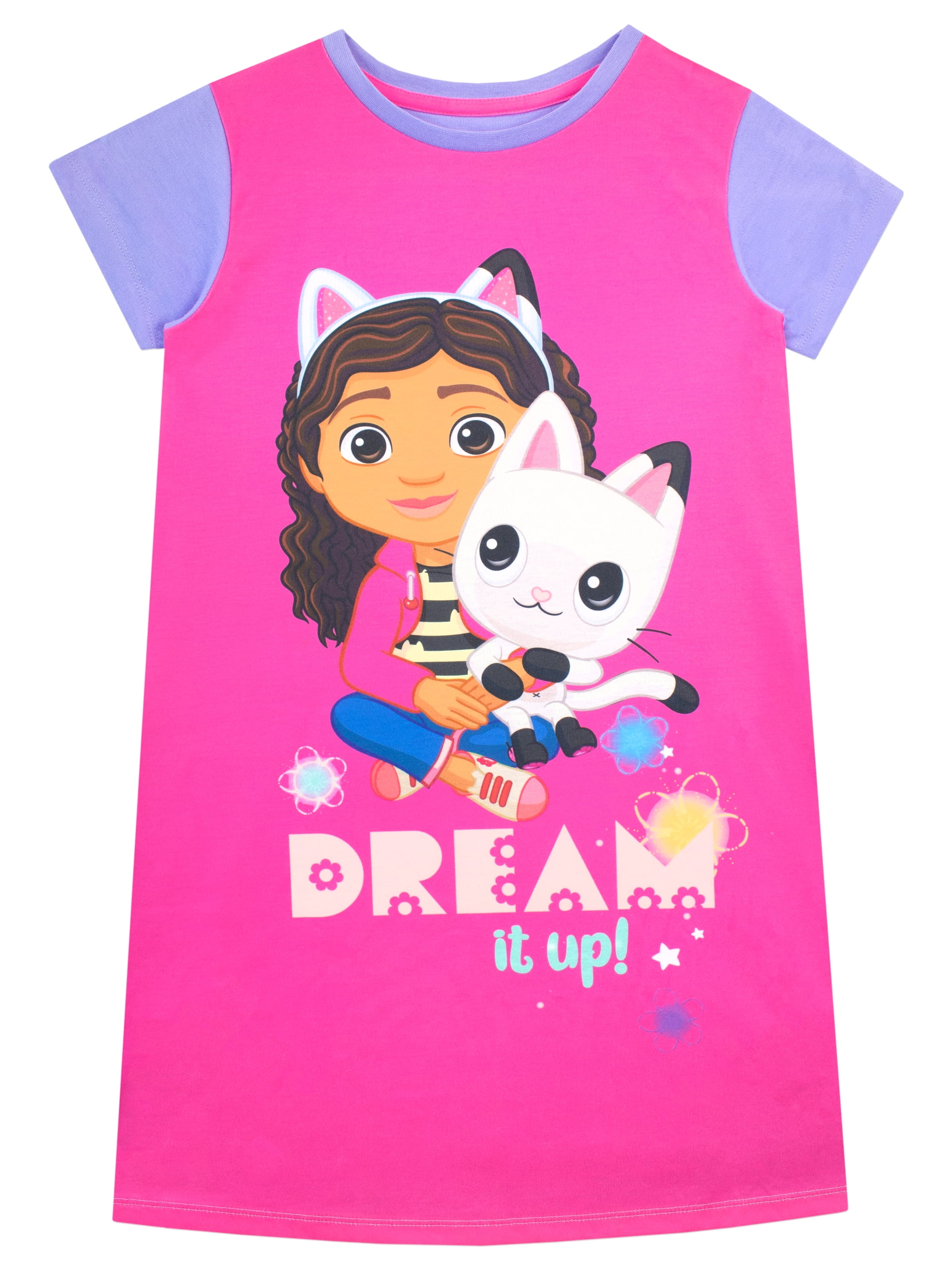 Gabbys Dollhouse Girls Pajamas Nightgown, Dream It Up Doll House Gown ...