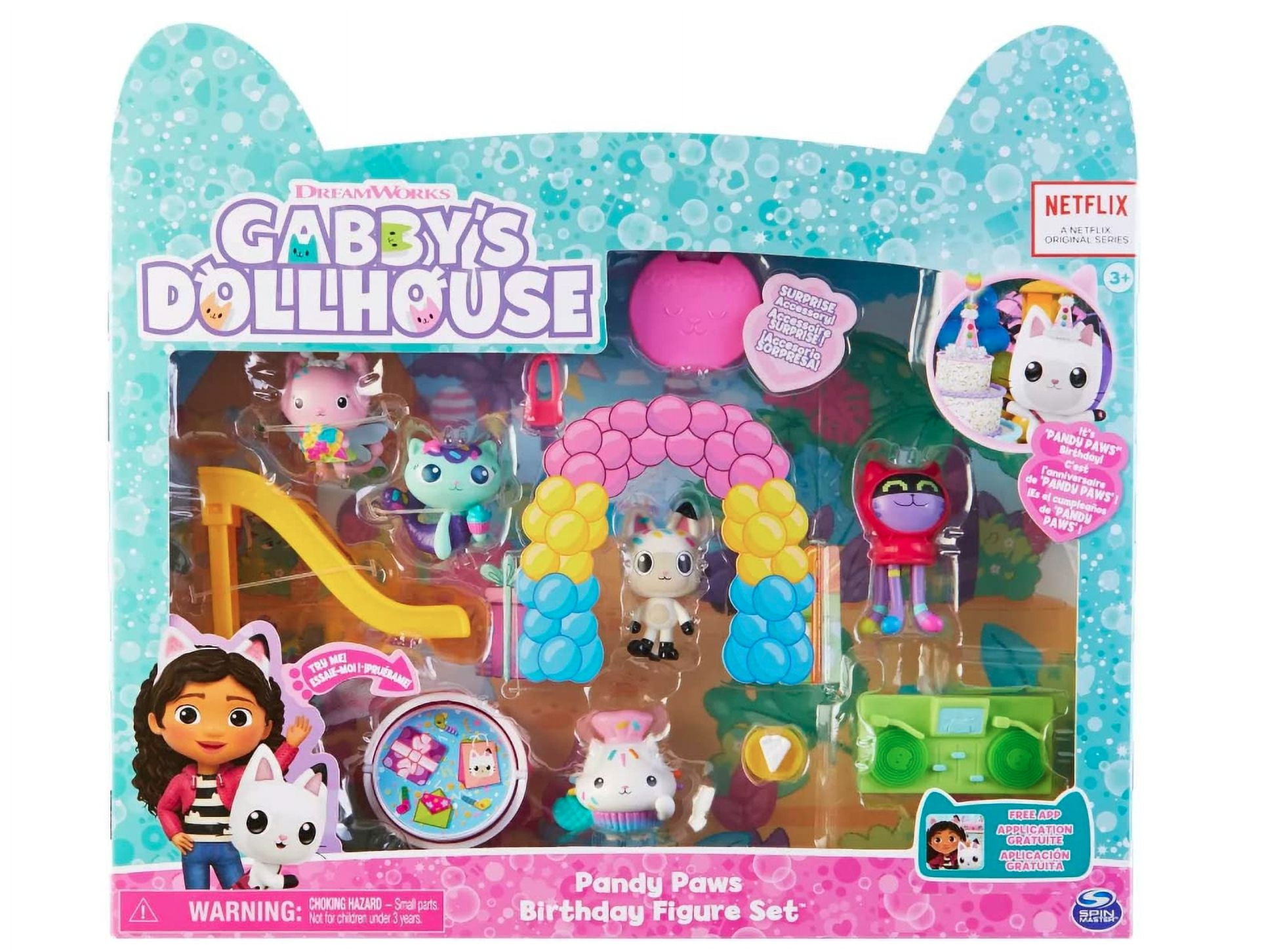 Gabbys Dollhouse Pandy Paws Birthday Figure Set - Walmart.com