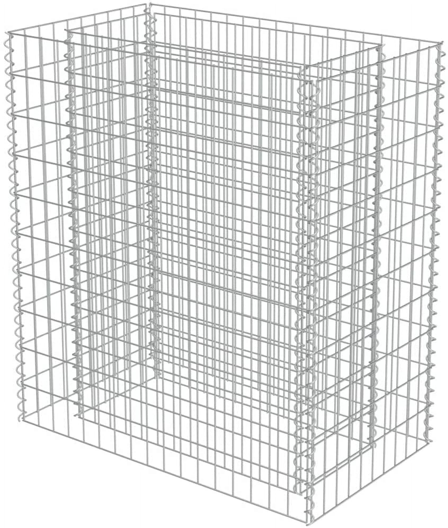 Gabion Planter Outdoor Galvanized Steel Wire Mesh Grid Stone Wall ...