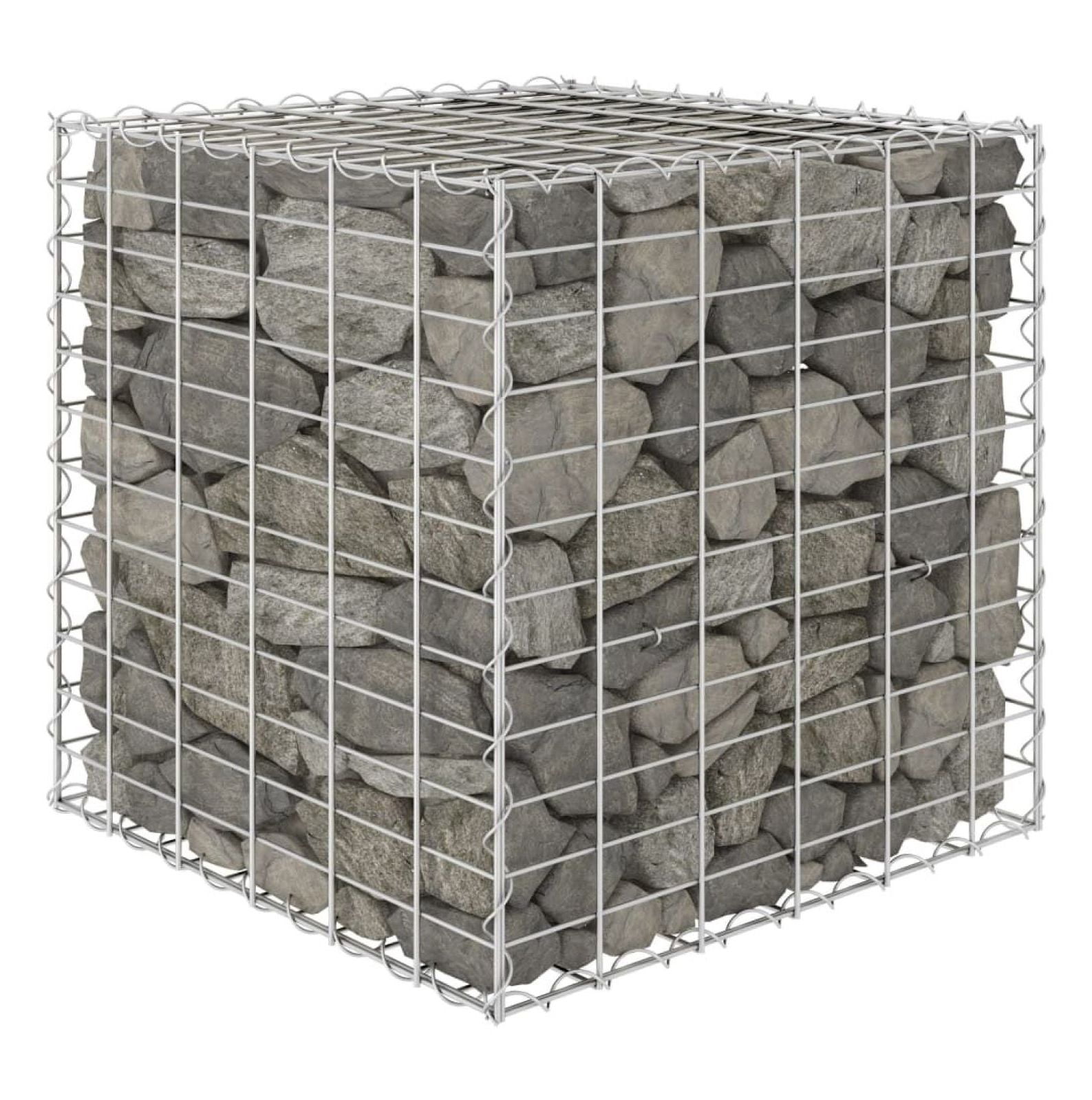 Gabion Raised Garden Bed - 23.6" Cube Steel Wire Planter - Outdoor ...