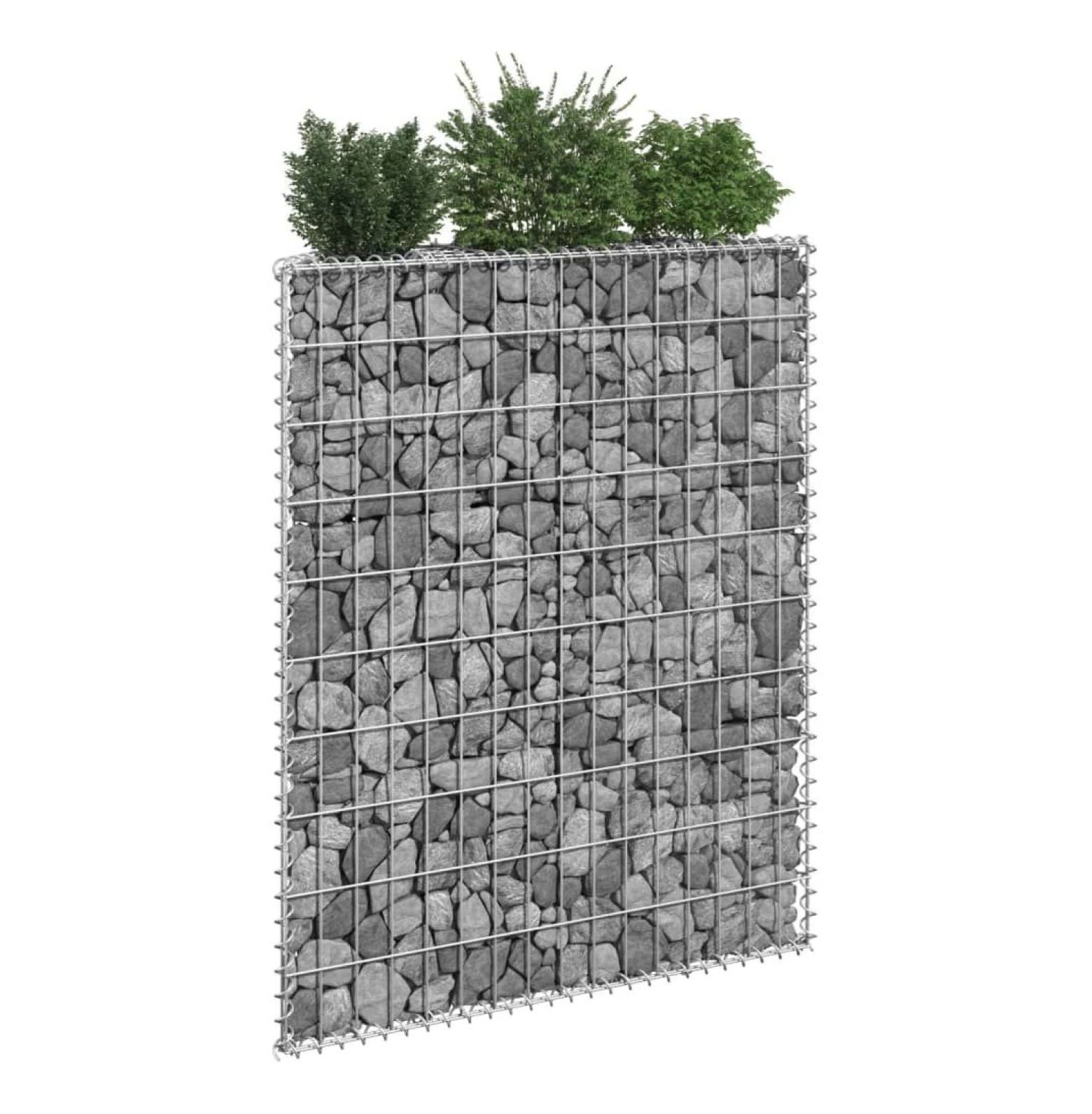 Gabion Raised Garden Bed - 31.5"x7.9"x39.4" Galvanized Steel Planter ...