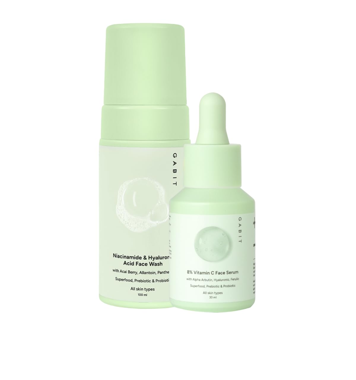 Gabit Radiant Clear Skin Kit With Niacinamide Hyaluronic Face Wash 8 ...