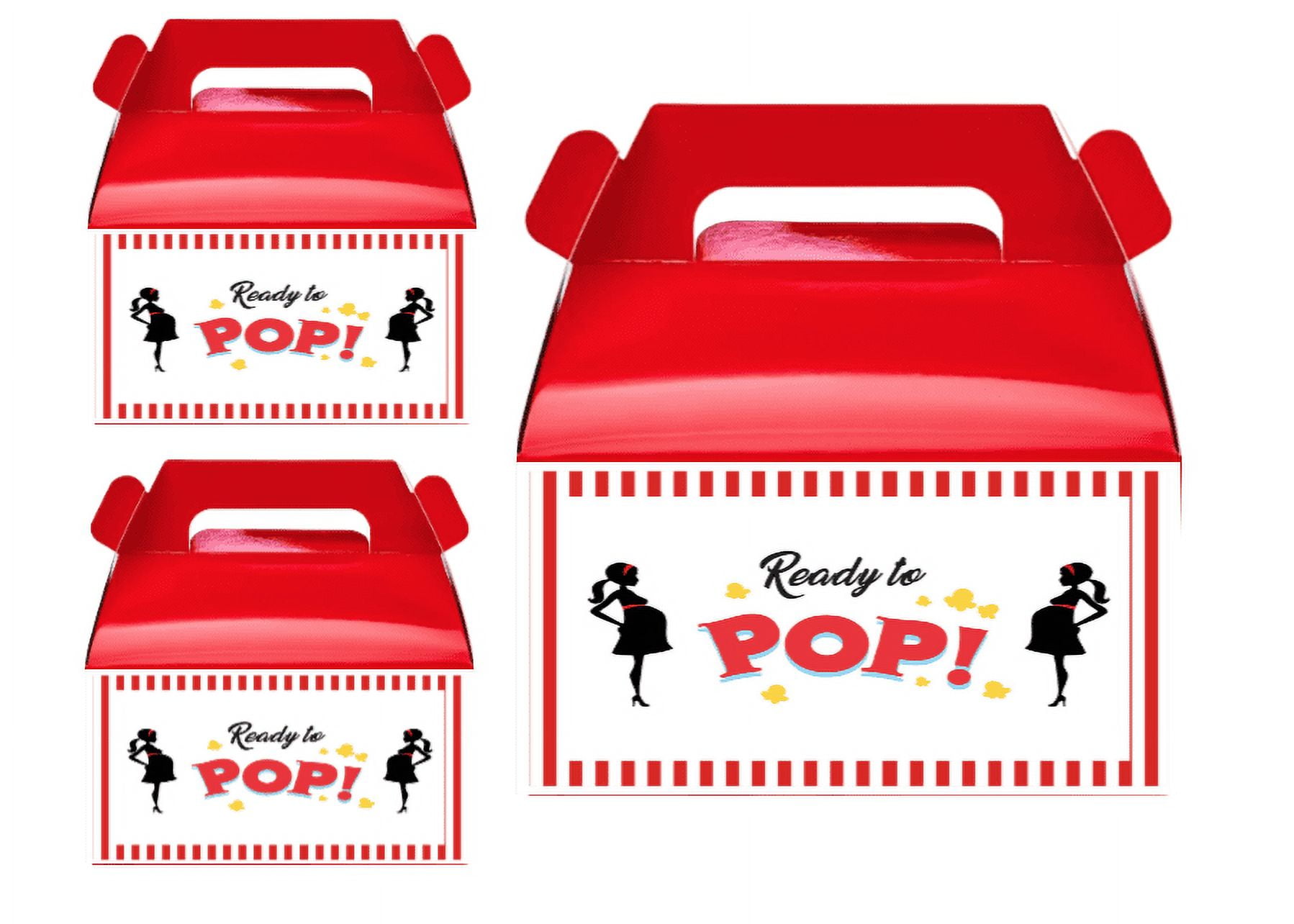 Gable Snack Boxes Baby Shower Ready to Pop Gender Reveal Party Favors ...