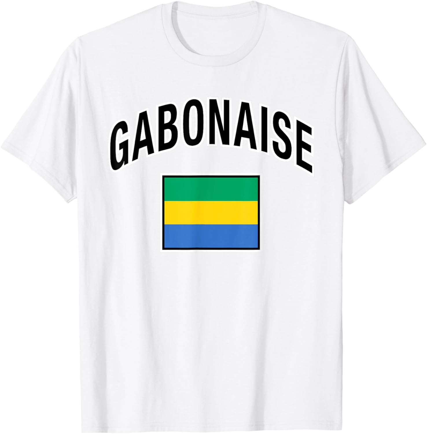 Gabon Flag Proud Gabonese in French T-Shirt - Walmart.com
