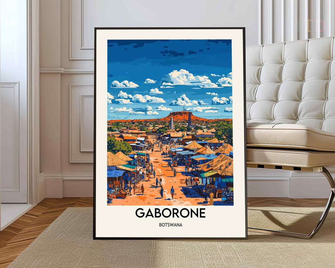 Gaborone Poster, Gaboronegaborone Print, Gaborone Photo, Gaborone ...