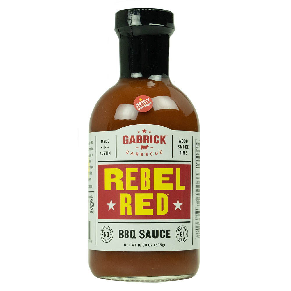 Gabrick Rebel Red Barbeque Sauce Light Smokey For Chicken Pork Ribs ...