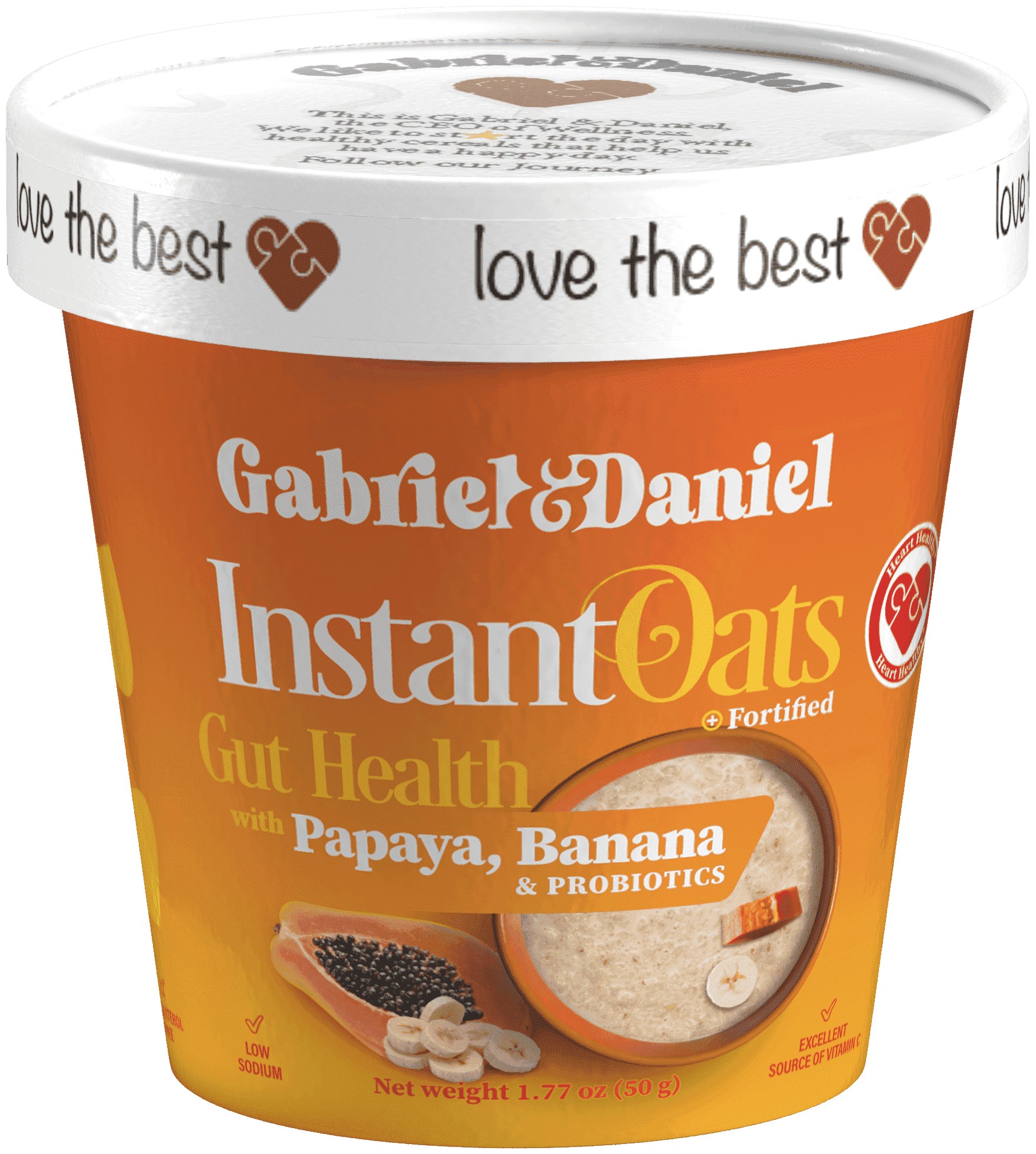 Gabriel & Daniel Dairy-Free, Gluten-Free, Organic, Instant Hot Cereals and Oatmeal Variety Pack ...