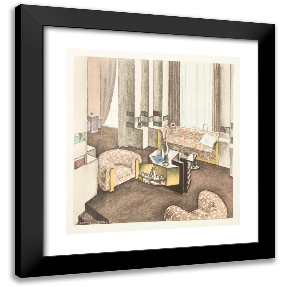 Gabriel Englinger 20x21 Black Modern Framed Museum Art Print Titled ...