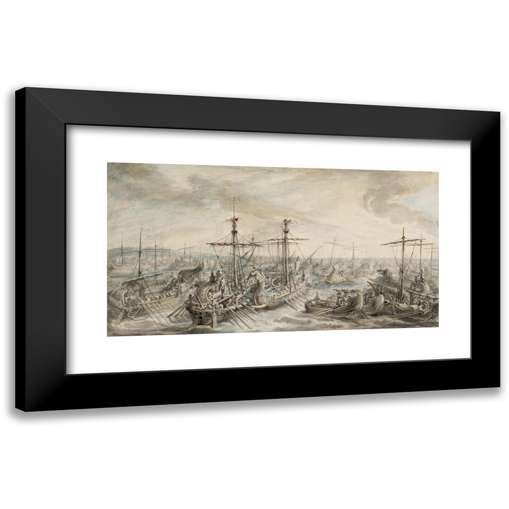 Gabriel Jacques de Saint-Aubin 24x14 Black Modern Framed Museum Art ...