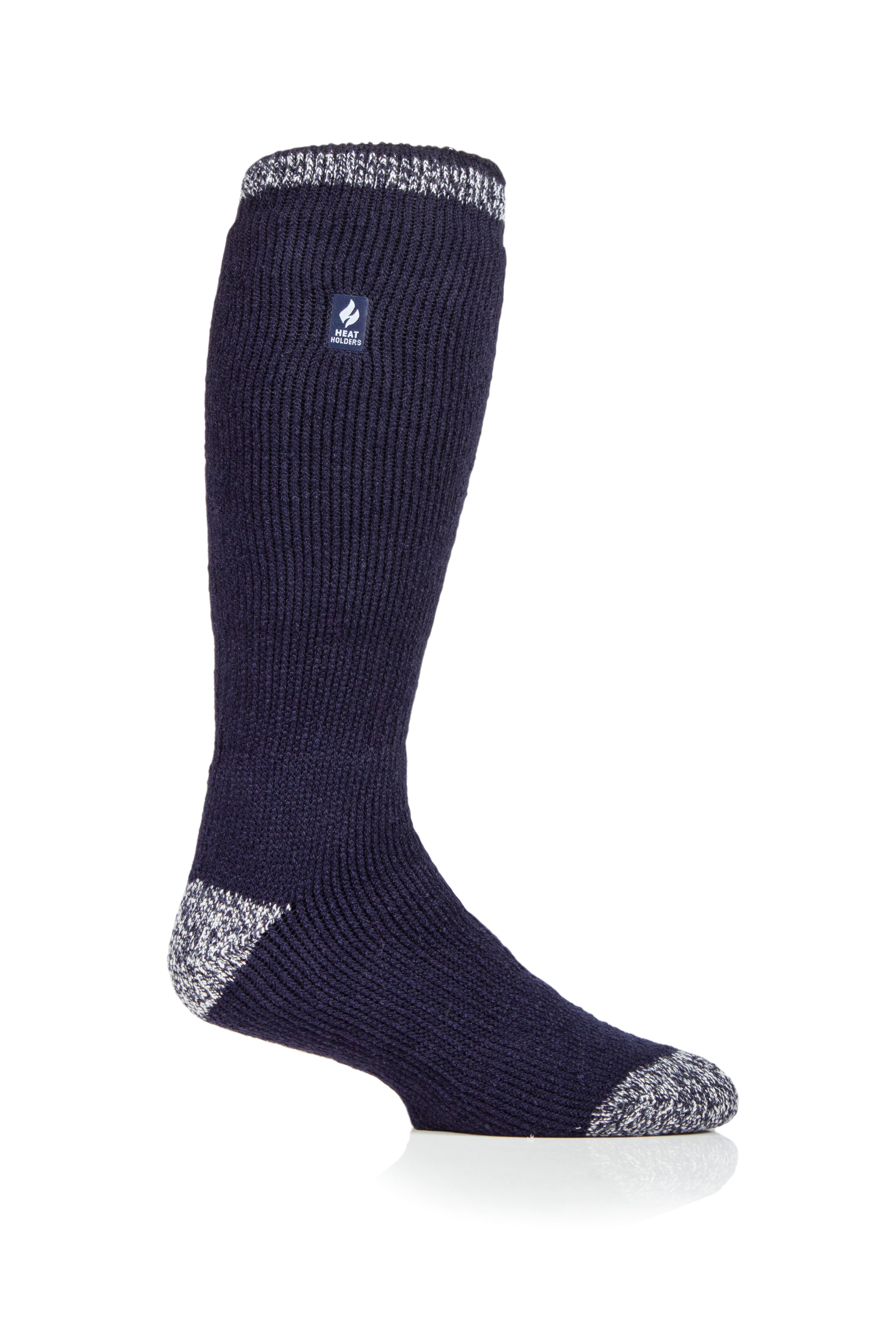 Gabriel Men's Solid with Contrast Heel & Toe Long Sock - Walmart.com