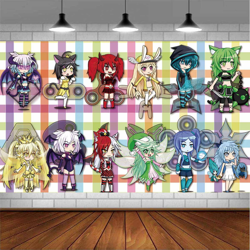 Gacha Life Background Wall Decor Taspestry Post Banner Backdrop Party ...