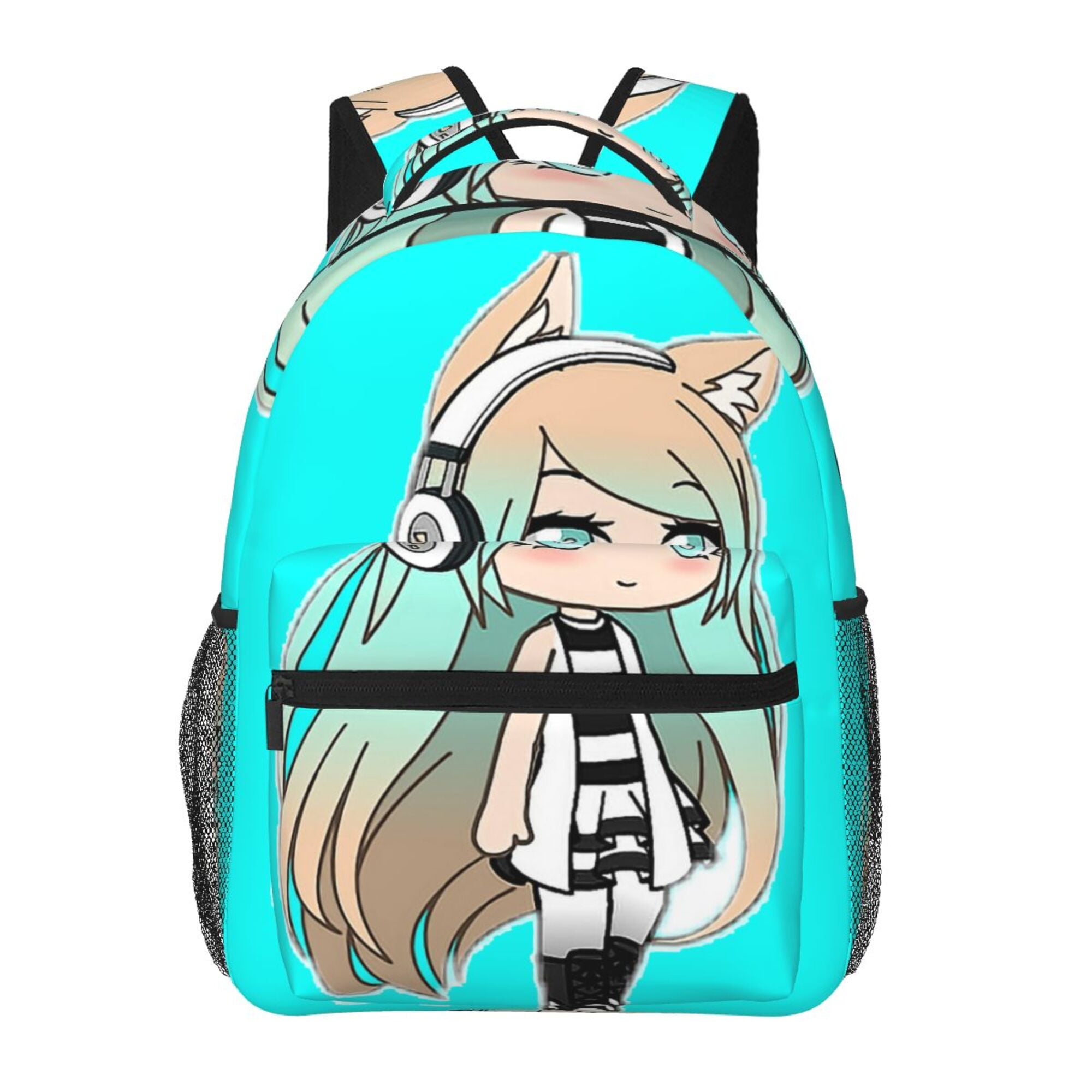 Gacha Life Backpack Cartoon Print Backpack 16Inch Lightweight Comfy ...