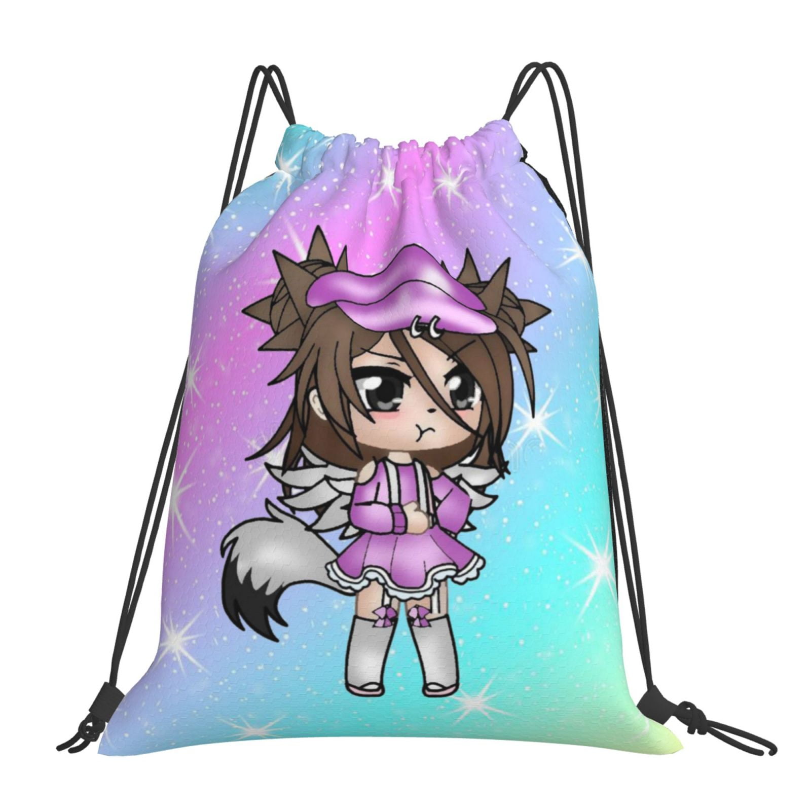 Gacha Life Drawstring Backpack Sackpack String Bag Cinch Water ...