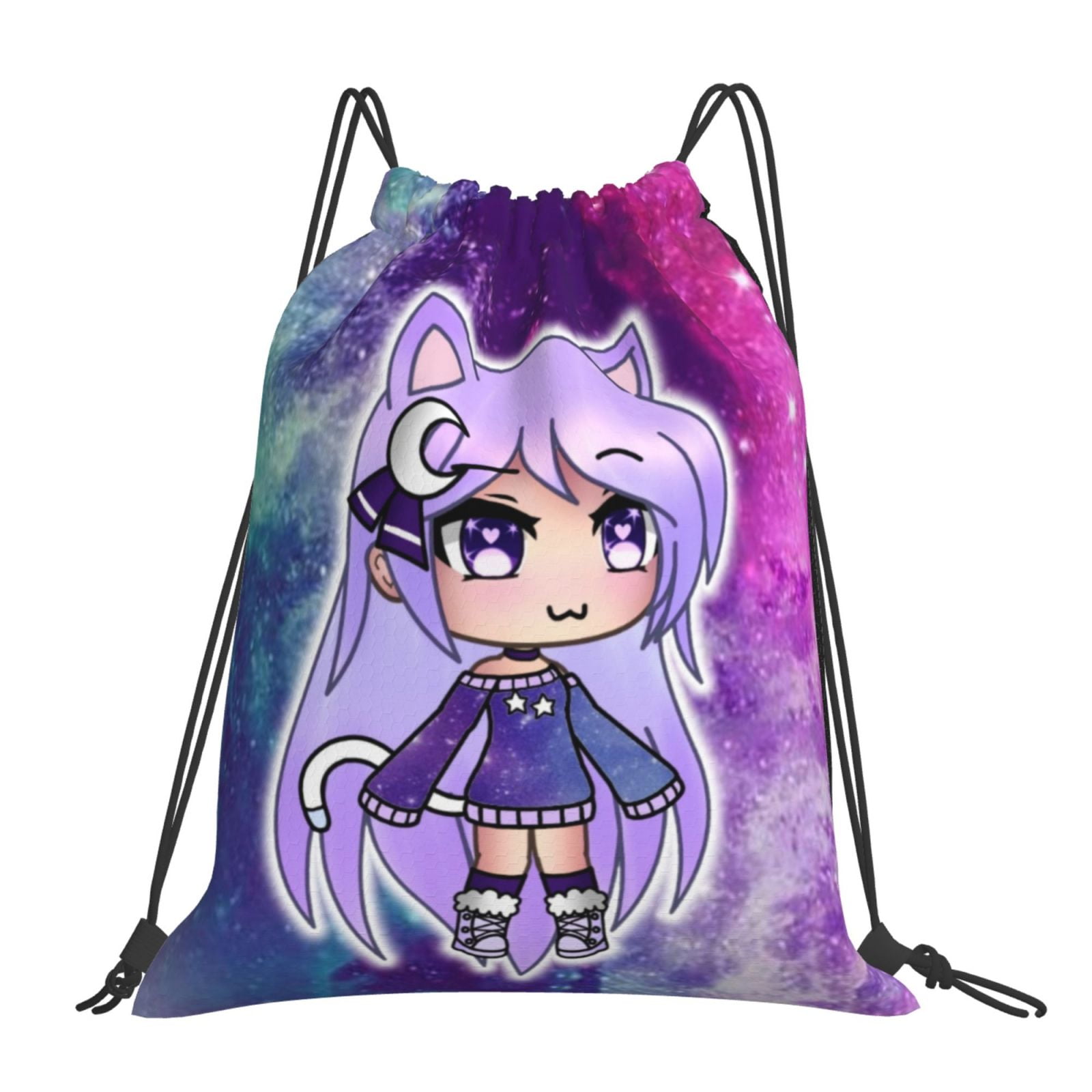 Gacha Life Drawstring Backpack Sackpack String Bag Cinch Water ...