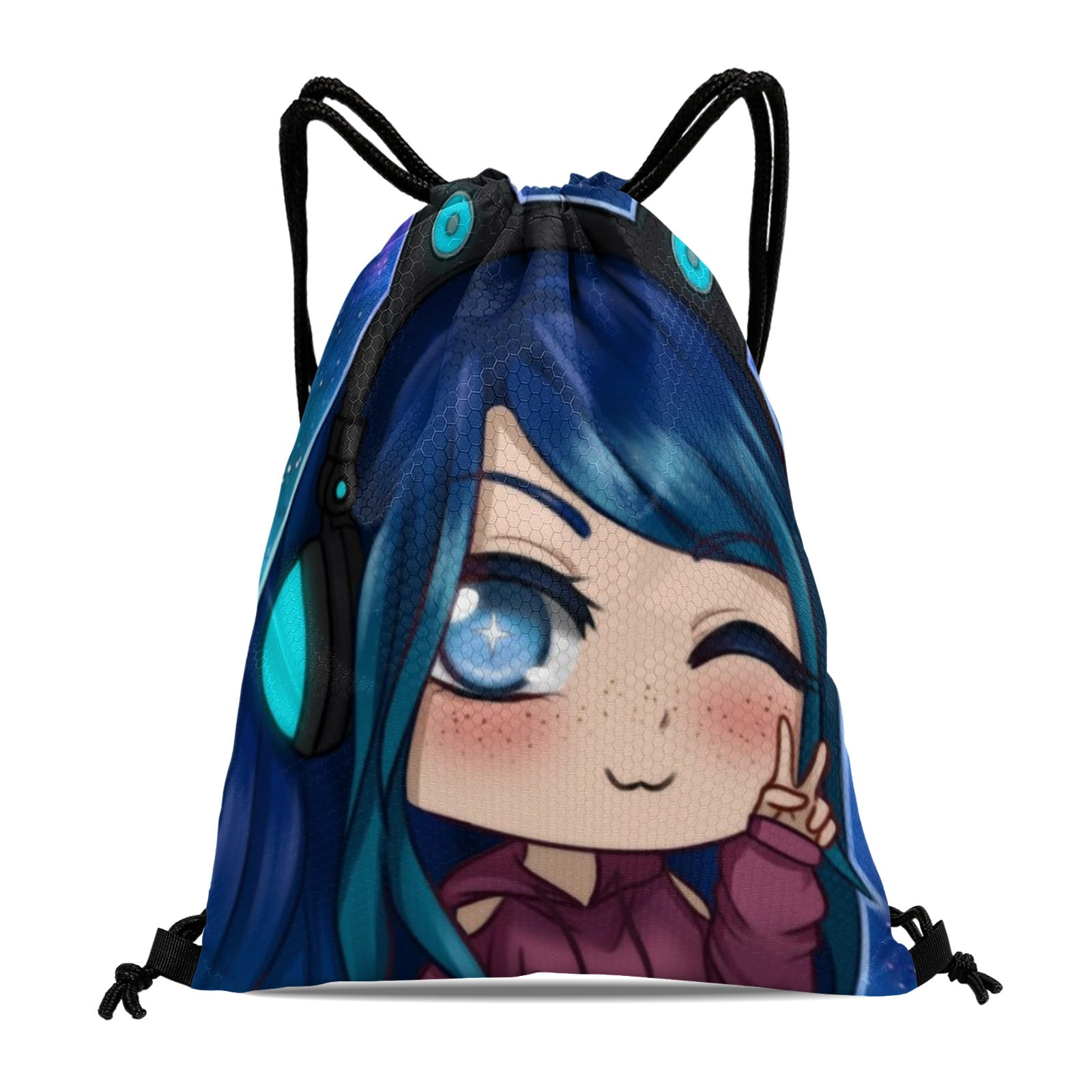 Gacha Life Drawstring Gym Bag:Waterproof and perfect for hiking, yoga ...