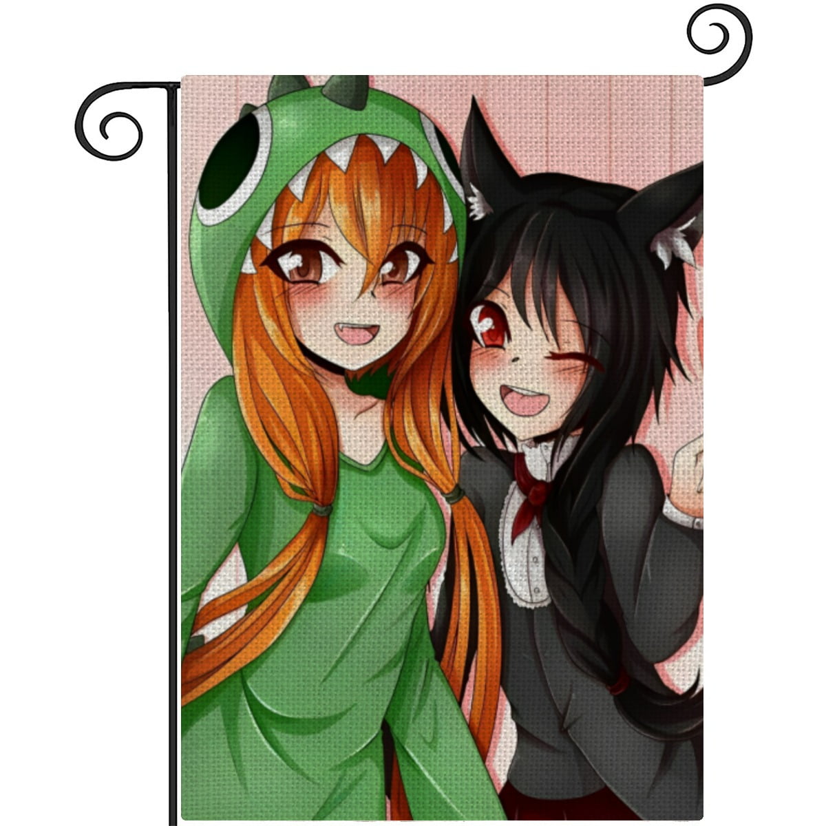 Gacha Life Garden Flags Set of Double Sided 12 x 18 Inch Yard Flags ...