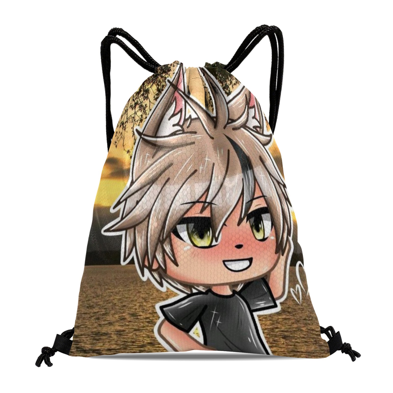 Gacha Life Gym Drawstring Backpack:Waterproof, perfect for hiking, yoga ...