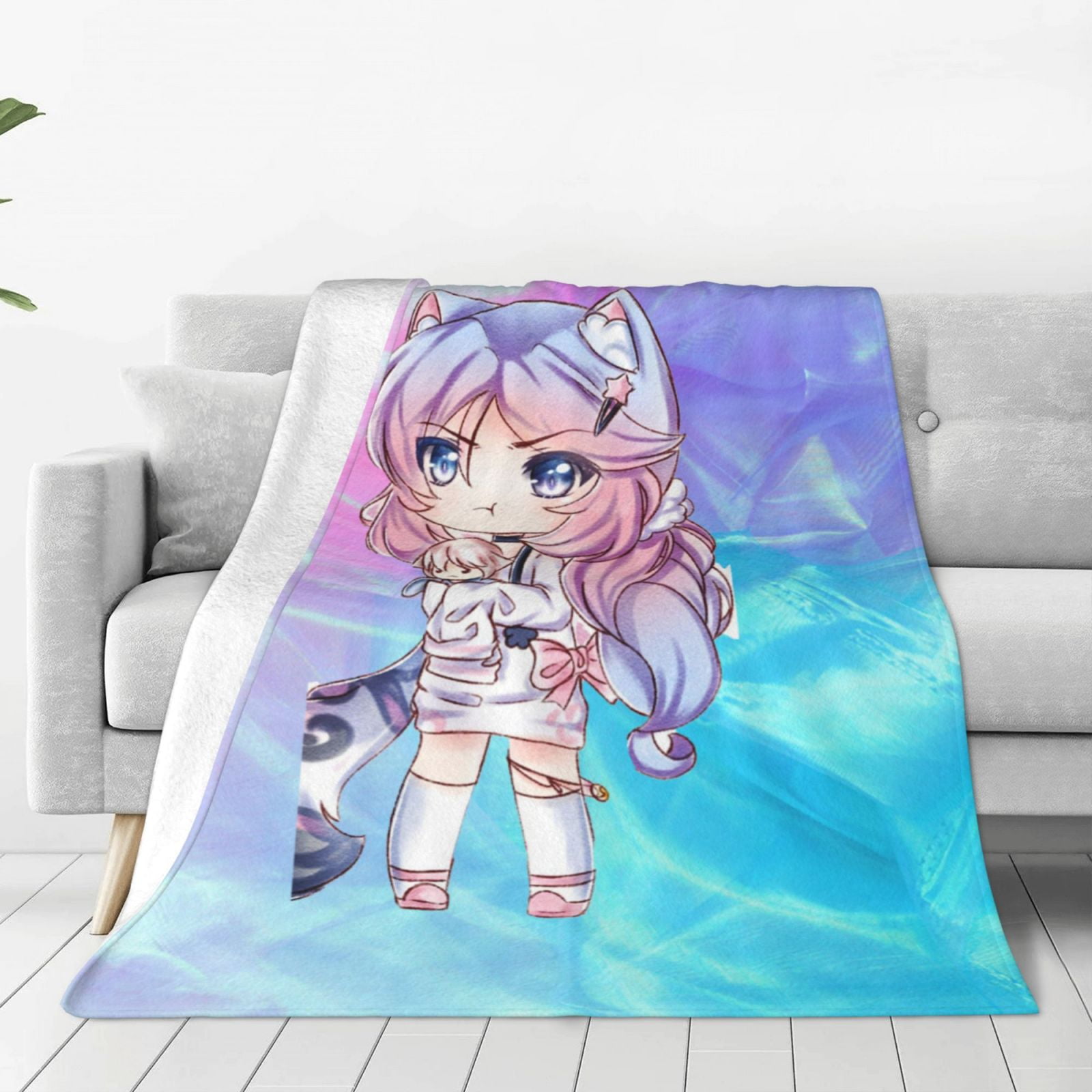 Gacha Life Kids Adults Ultra-Soft Micro Fleece Blanket Throw All Season ...