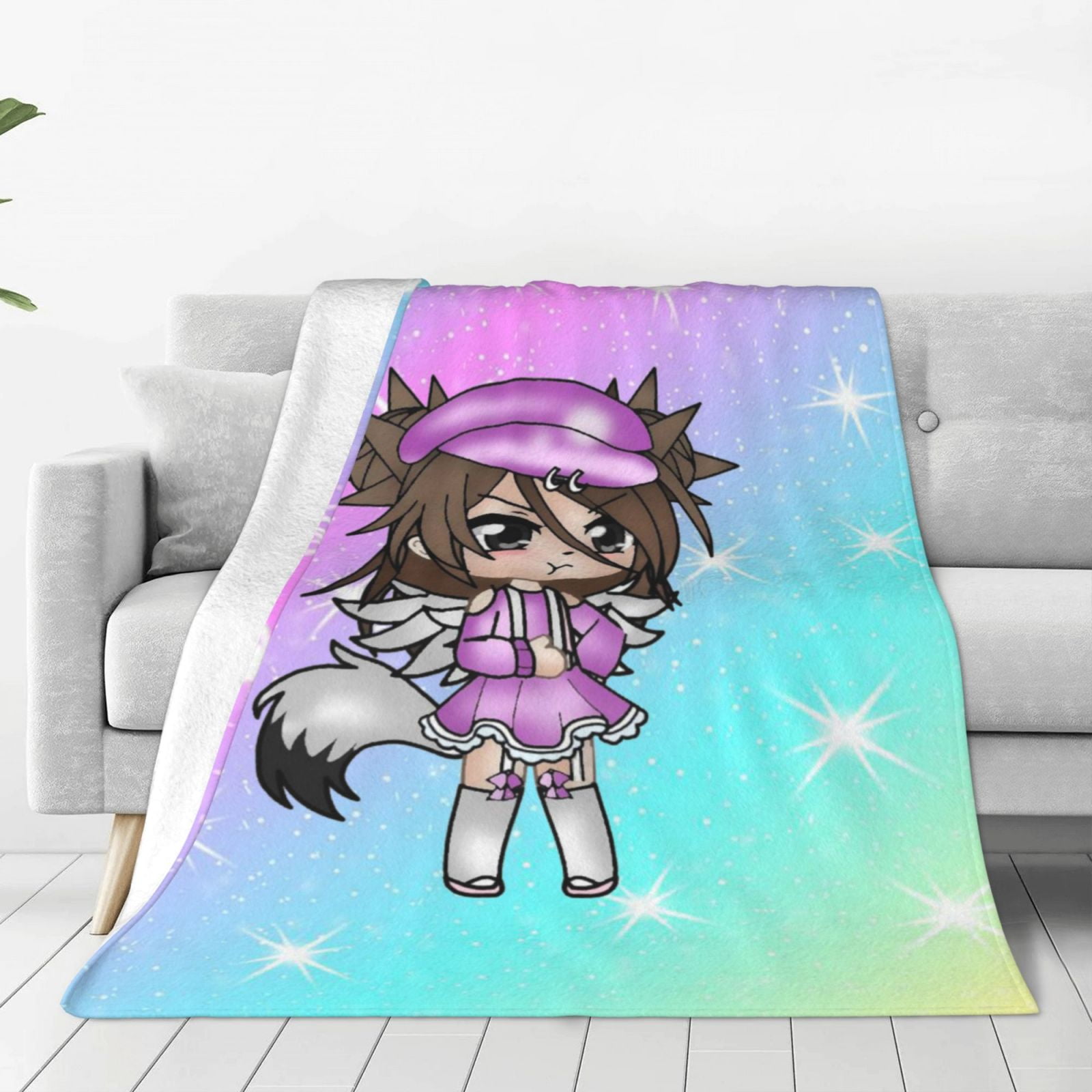 Gacha Life Kids Adults Ultra-Soft Micro Fleece Blanket Throw All Season ...