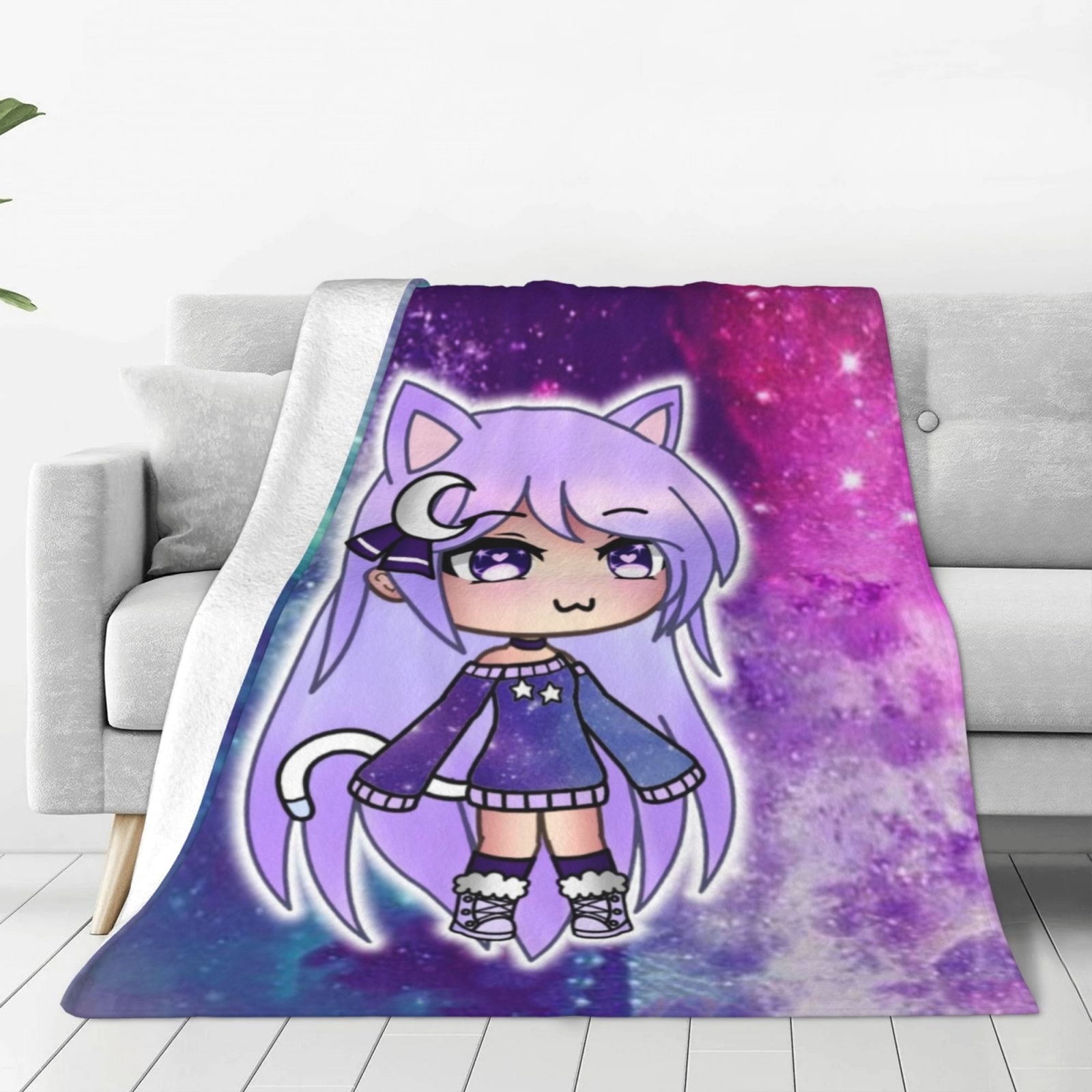 Gacha Life Kids Adults Ultra-Soft Micro Fleece Blanket Throw All Season ...