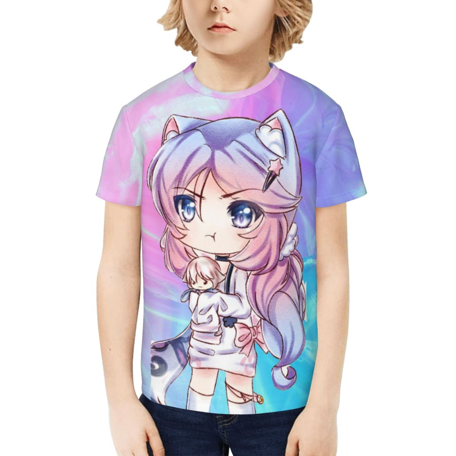 Gacha Life Kids T-Shirt 3D Printed Graphic T-Shirts Boys and Girls ...