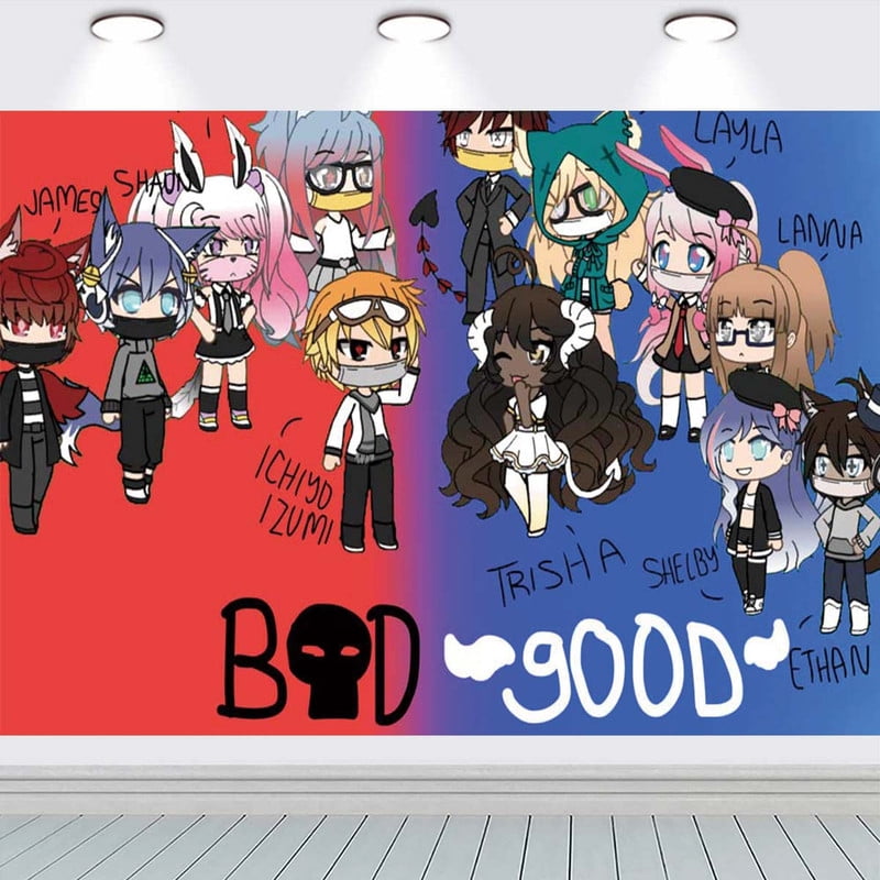 Gacha Life Party Supplies Background Backdrop Taspestry Banner Poster ...