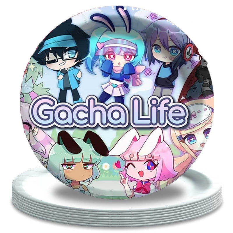 Gacha Life Paper Plates Birthday Decorations Party Supplies Tableware ...