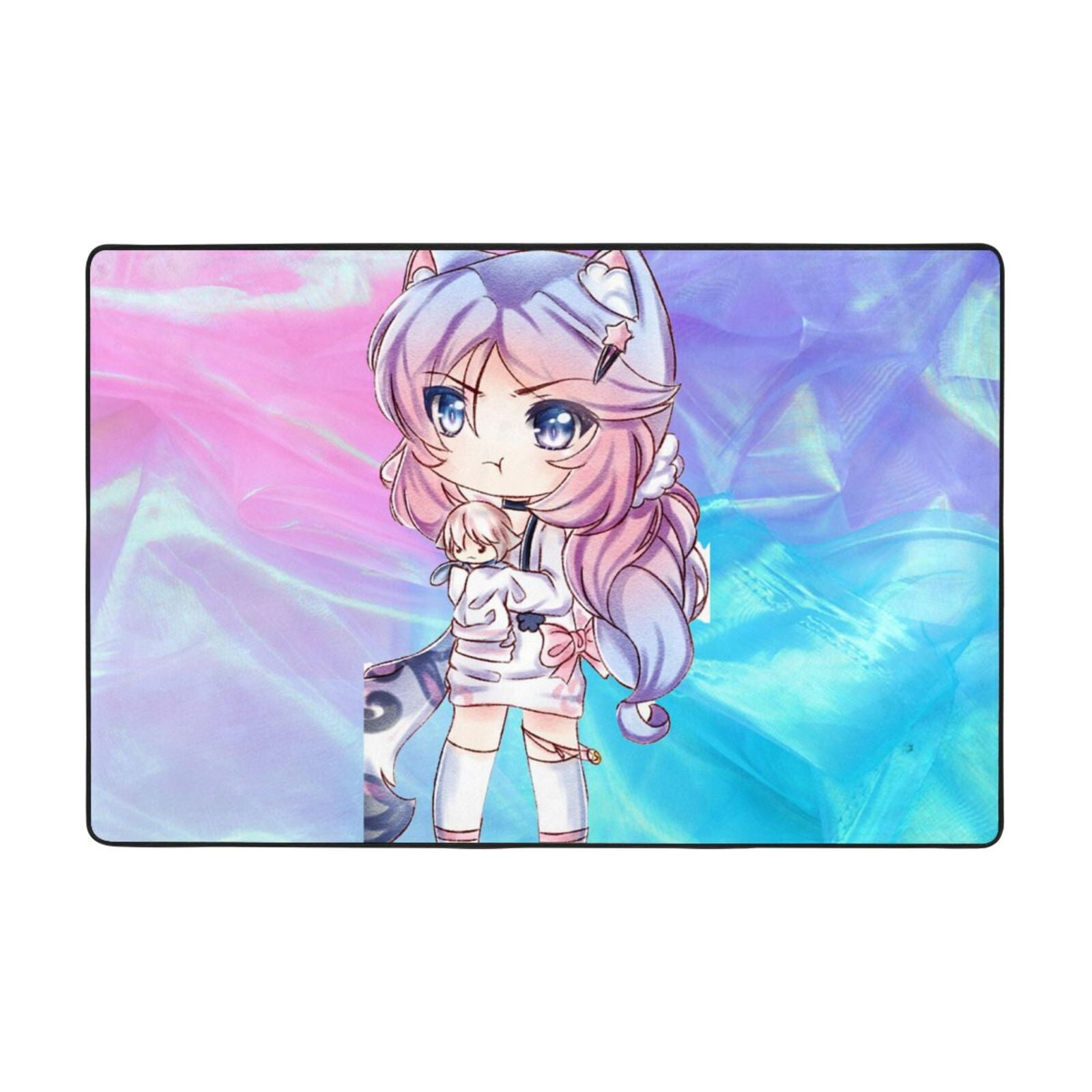 Gacha Life Rugs Washable Cover Floor Rug Carpets Bathroom Decorations ...