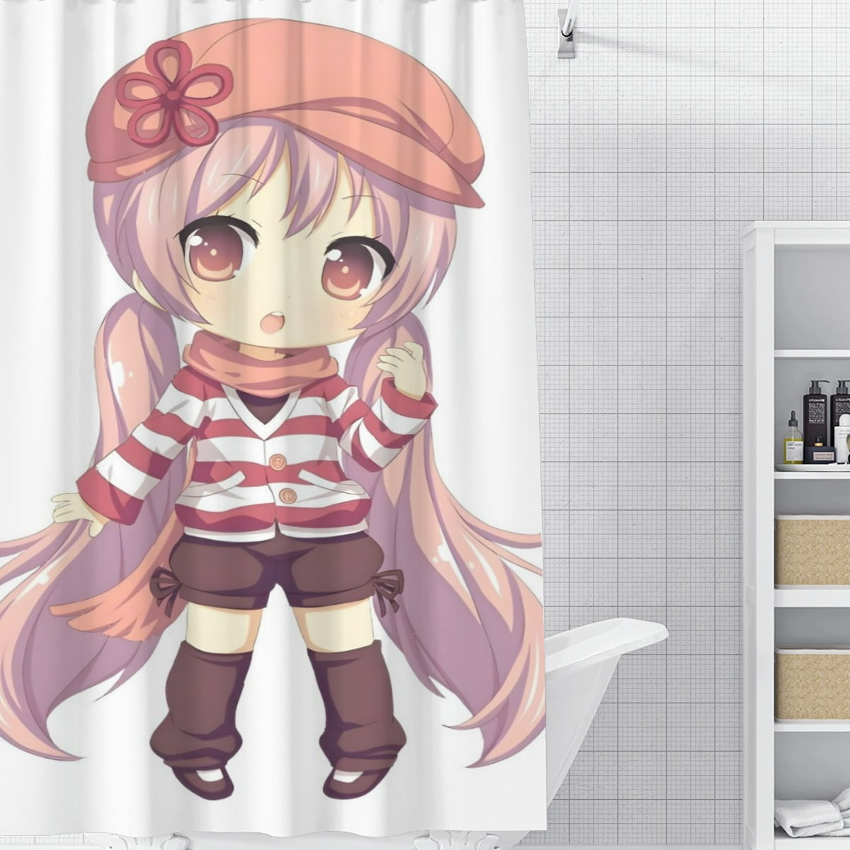 Gacha Life Shower Curtain 35*70.8 Inches Waterproof And Durable Vivid ...