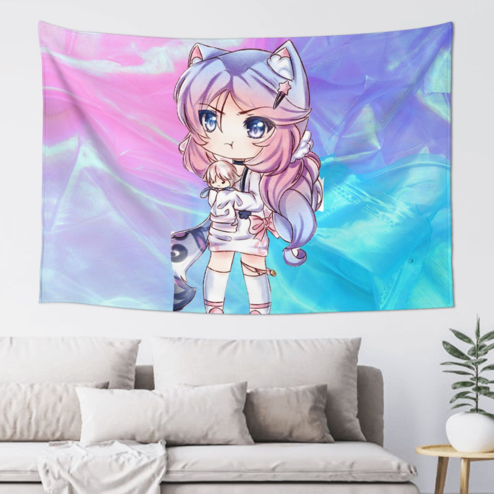 Gacha Life Tapestry Wave Wall Hanging Home Decoration Wall Blanket ...