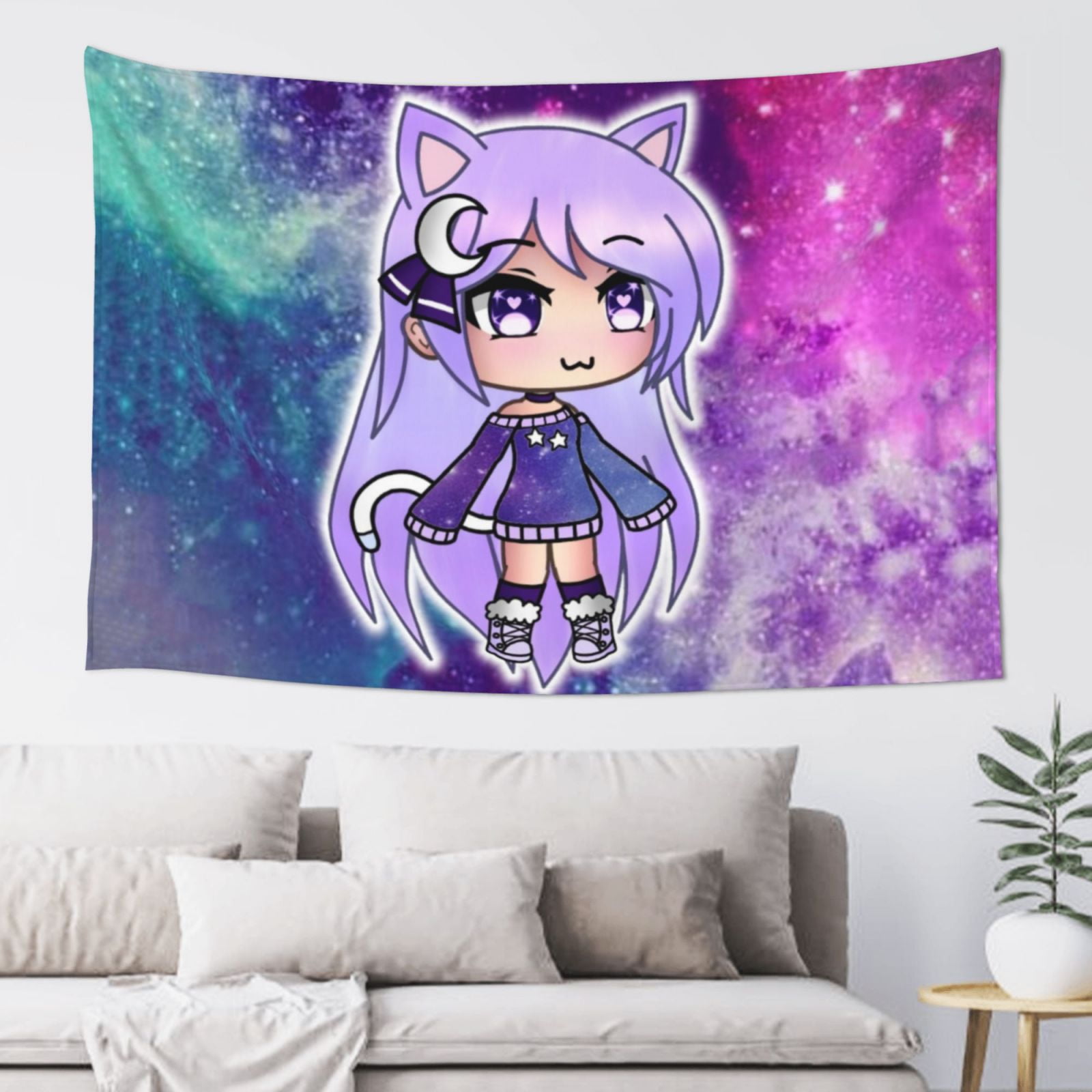 Gacha Life Tapestry Wave Wall Hanging Home Decoration Wall Blanket ...