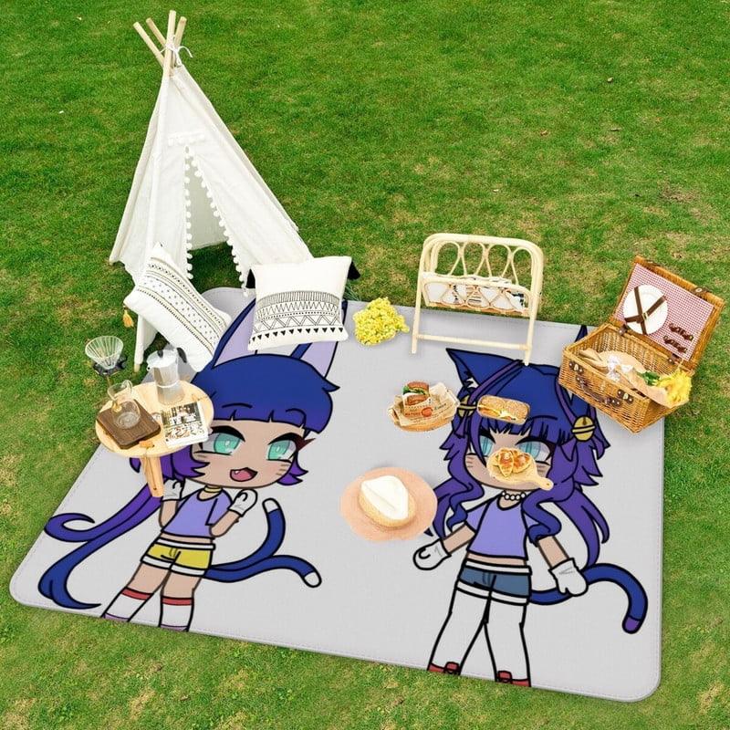 Gacha Life patterned picnic mat perfectly accompanies your every picnic ...
