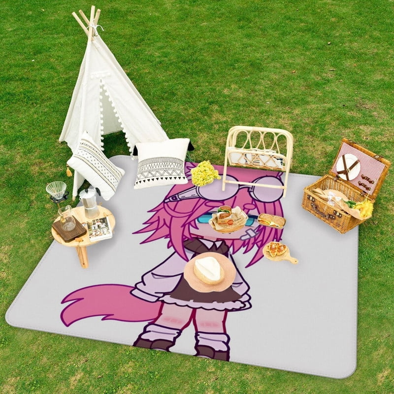 Gacha Life patterned picnic mat perfectly accompanies your every picnic ...