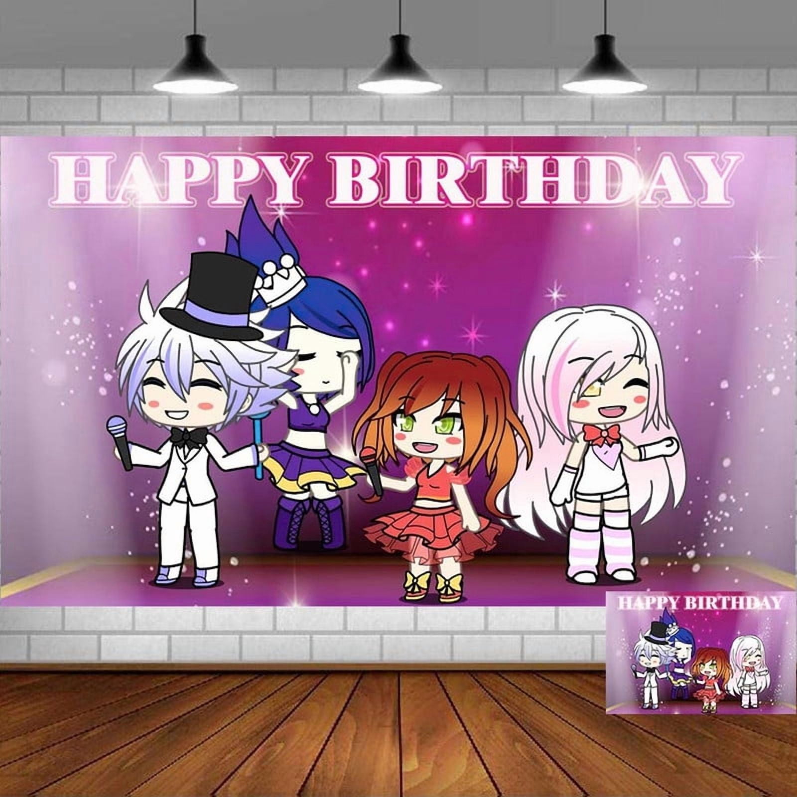 Gacha life Backdrop Banner Party Supplies Poster Movie Theme Background ...