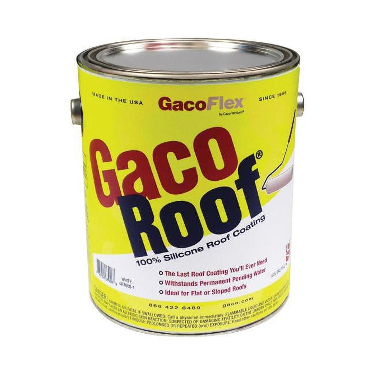 Gaco Western White Silicone Roof Coating, 1 Gallon - Pack of 4 ...