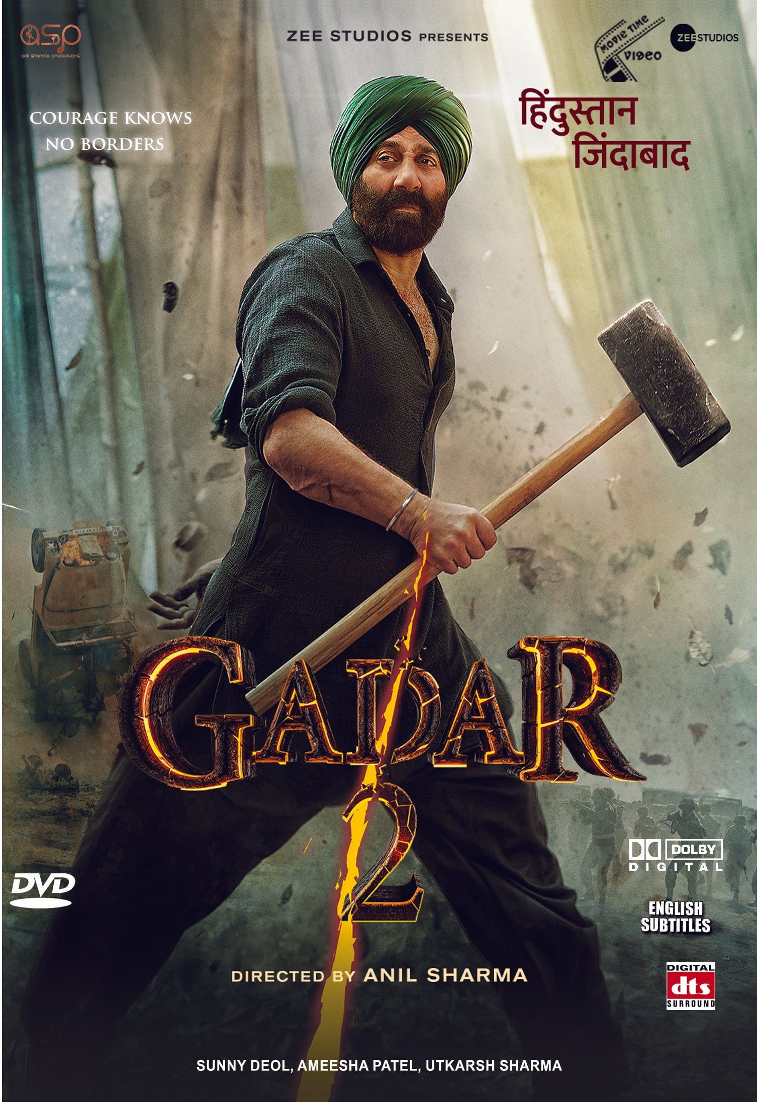 Gadar 2 Hindi DVD -English Subtitles - Walmart.com