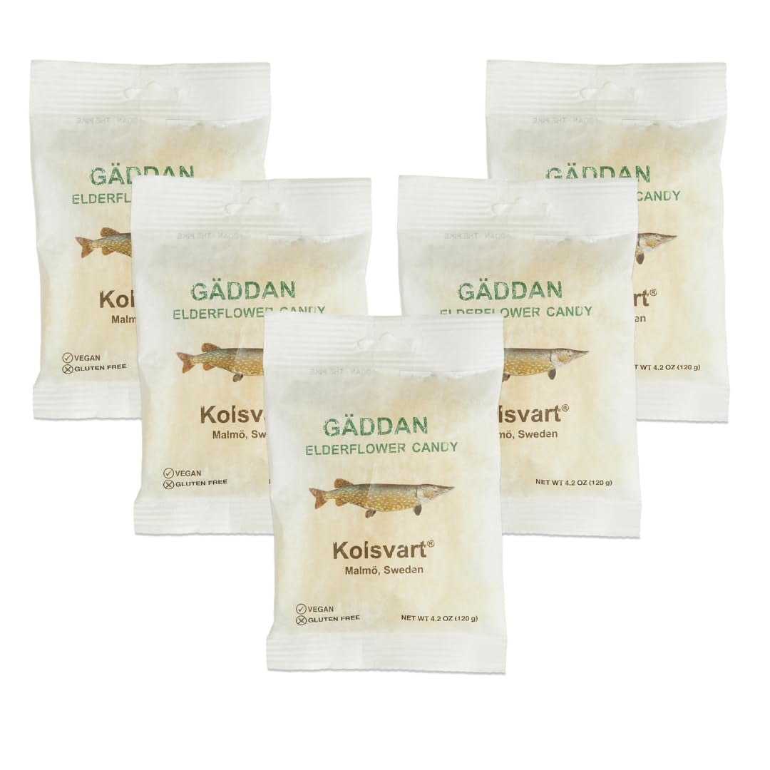 Gaddan Elderflower Swedish Candy Fish, 4.2oz (Pack of 5) - Walmart.com