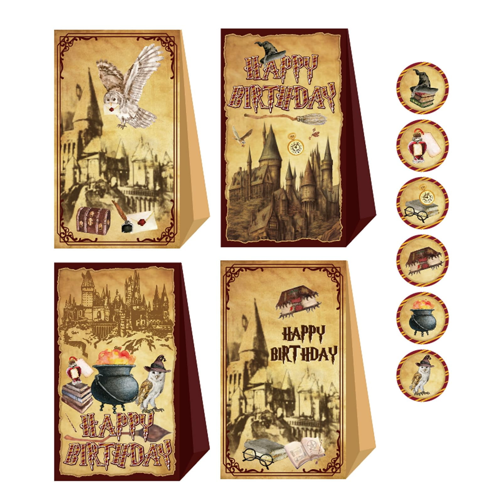 Gadeja 24pcs Wizard Party Favors Bags, Wizard Goodie Bags Gift Bags ...