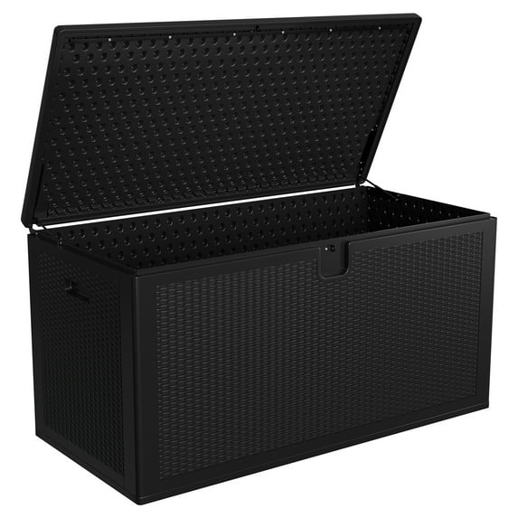 Gaderth 150 Gal Deck Box, Weather-Resistant Outdoor Storage Box with ...