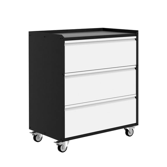 Gaderth 3-Drawer Rolling Tool Cabinet,Heavy Duty Metal Storage Cabinet ...