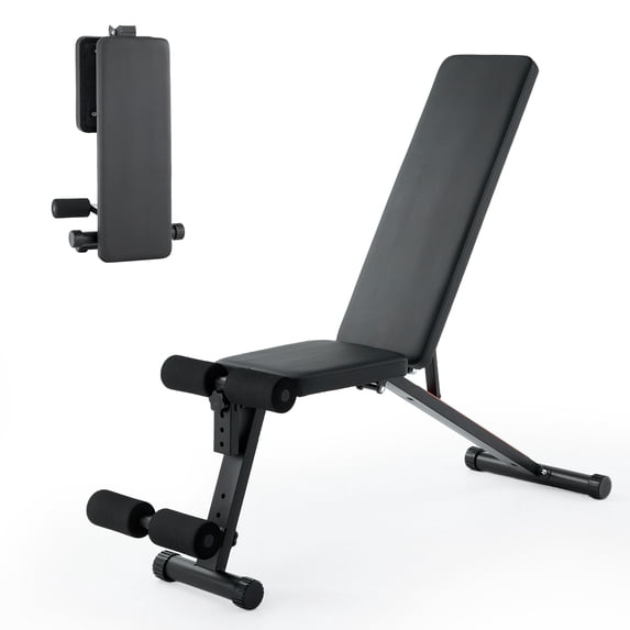 Gaderth Adjustable Foldable Weight Bench for Home Gym, Compact and ...