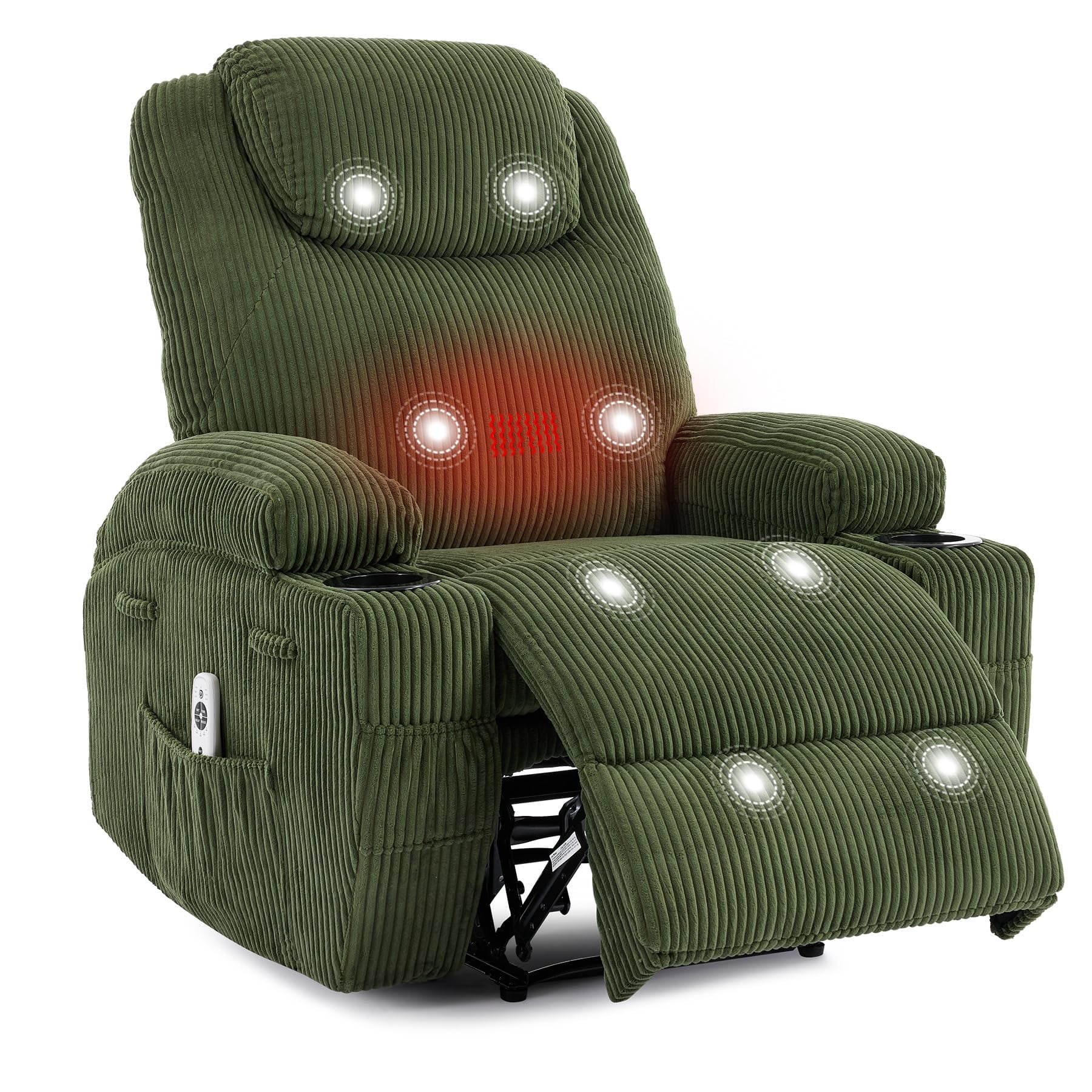 Gaderth Massage Recliner Chair,135° Forward & Backward Adjustment ...